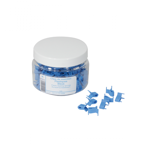 Holding blue clips (plastic) - Presi