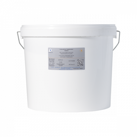 Résine acrylique transparente (poudre) : 10 kg - Presi